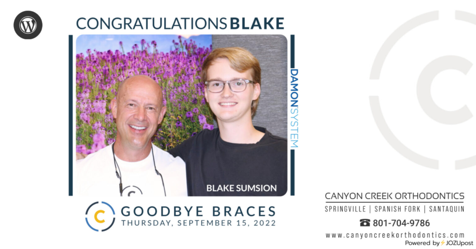 CONGRATULATIONS BLAKE SUMSION! – Canyon Creek Orthodontics
