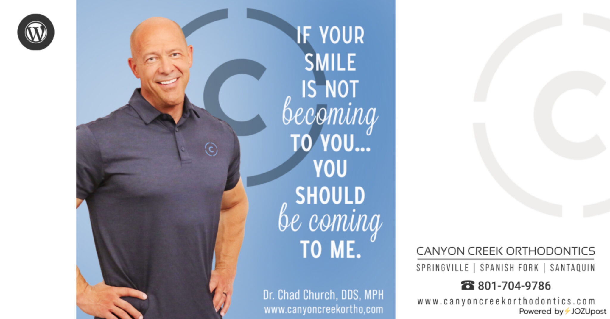 Come See Dr. Chad Church, DDS, MPH – Canyon Creek Orthodontics